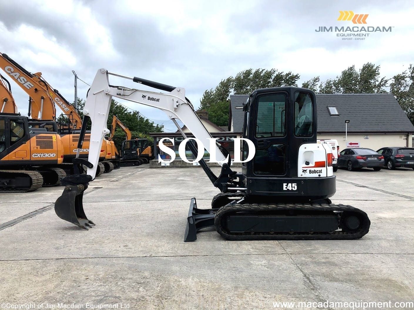 Bobcat E45 Mini Excavator | Year 2016 available at Macadam Equipment