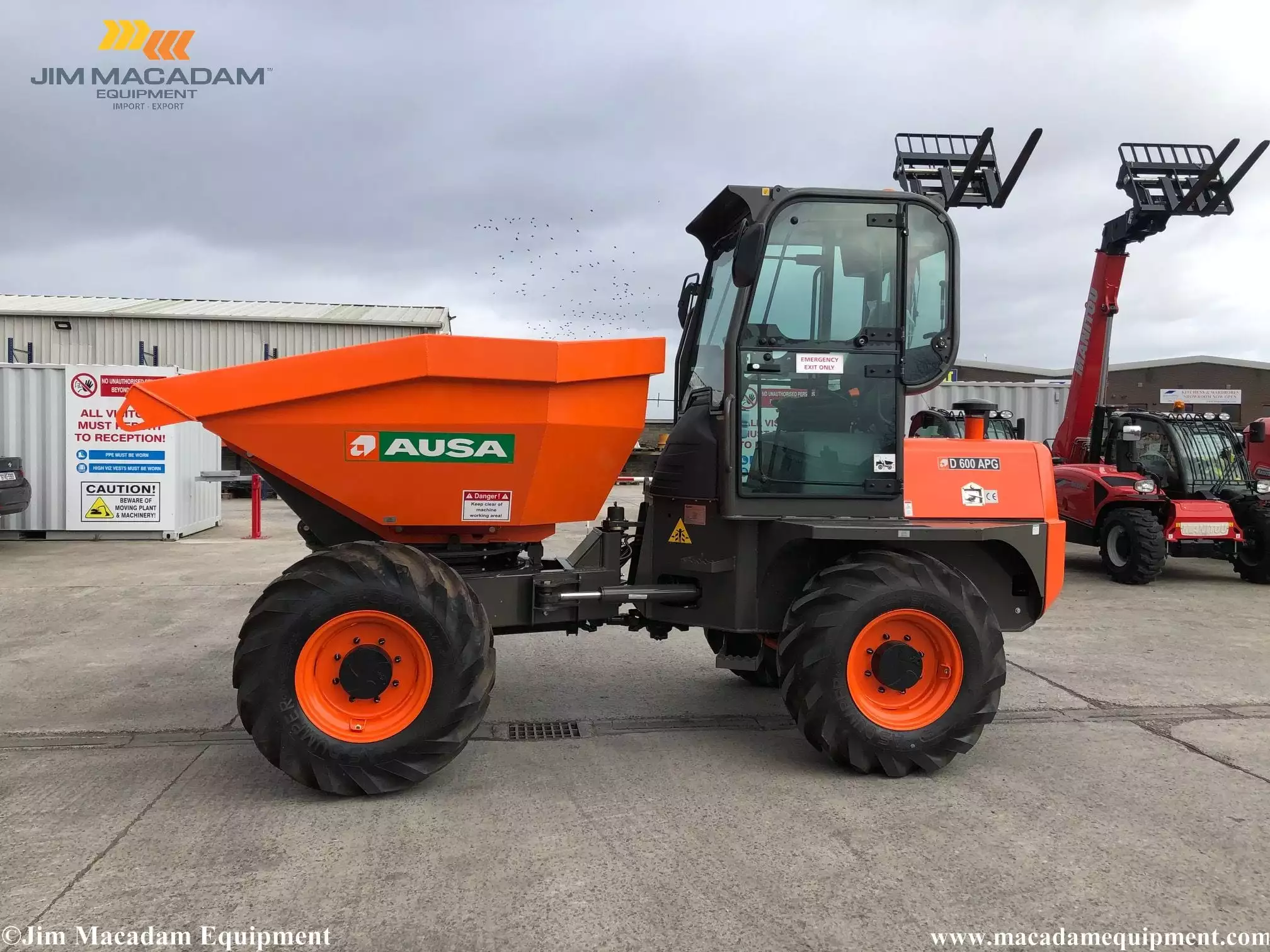 Ausa D600APG Dumper available at Main Dealer Macadam Equipment.