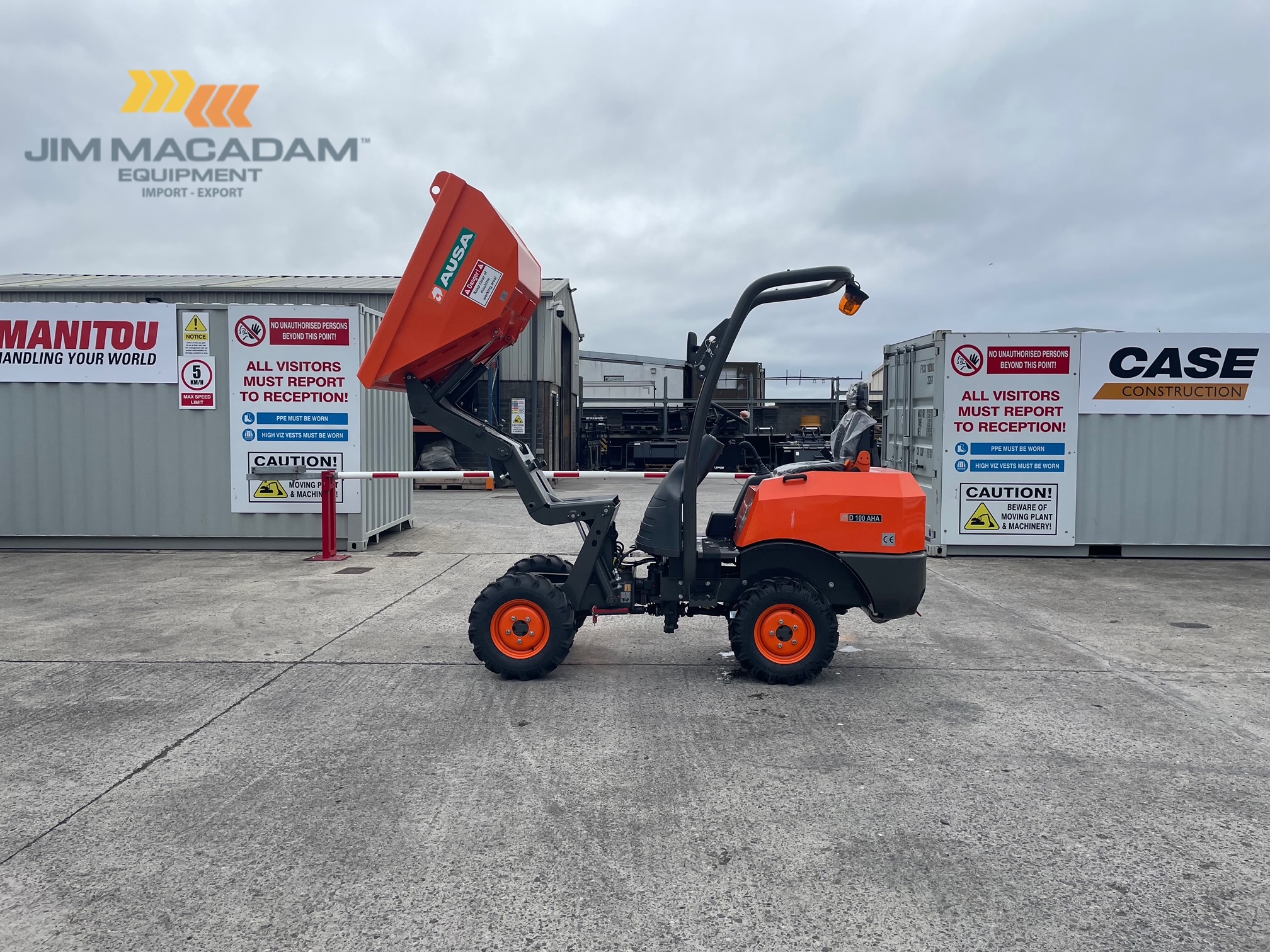 Ausa D100AHA Compact Site Dumper available - Macadam Equipment
