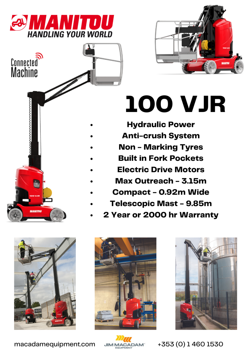 The Manitou 100 VJR, In Stock Now!